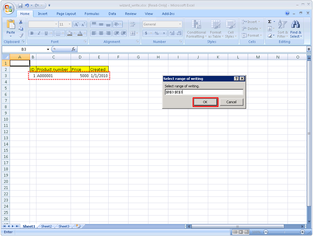 [Excel] Excel Write Wizard