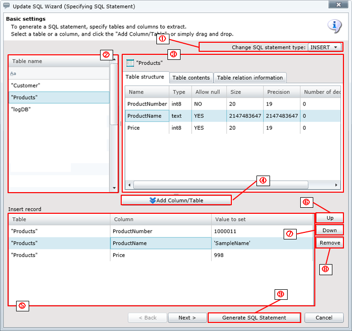 [RDB] Update SQL Wizard [Studio for Web]