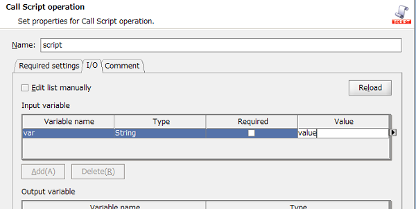 Script Variables