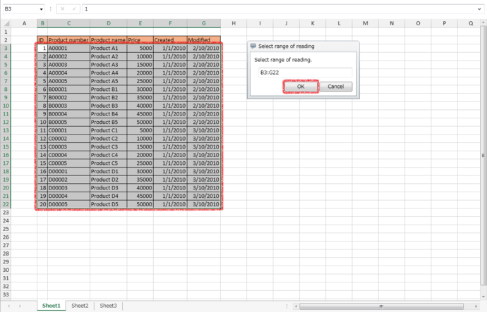 [Excel] Excel Read Wizard [Studio for Web]