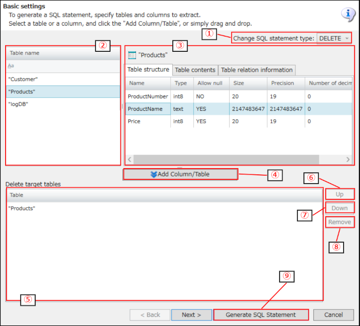 [RDB] Update SQL Wizard [Studio for Web]