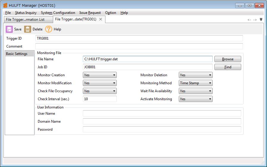 Official | File Trigger Information